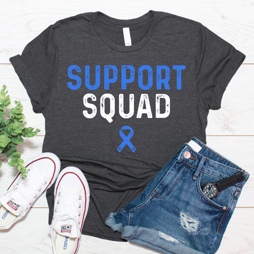 Colon Cancer Awareness Shirt, Support Squad Shirt, Colon Cancer Gifts ...