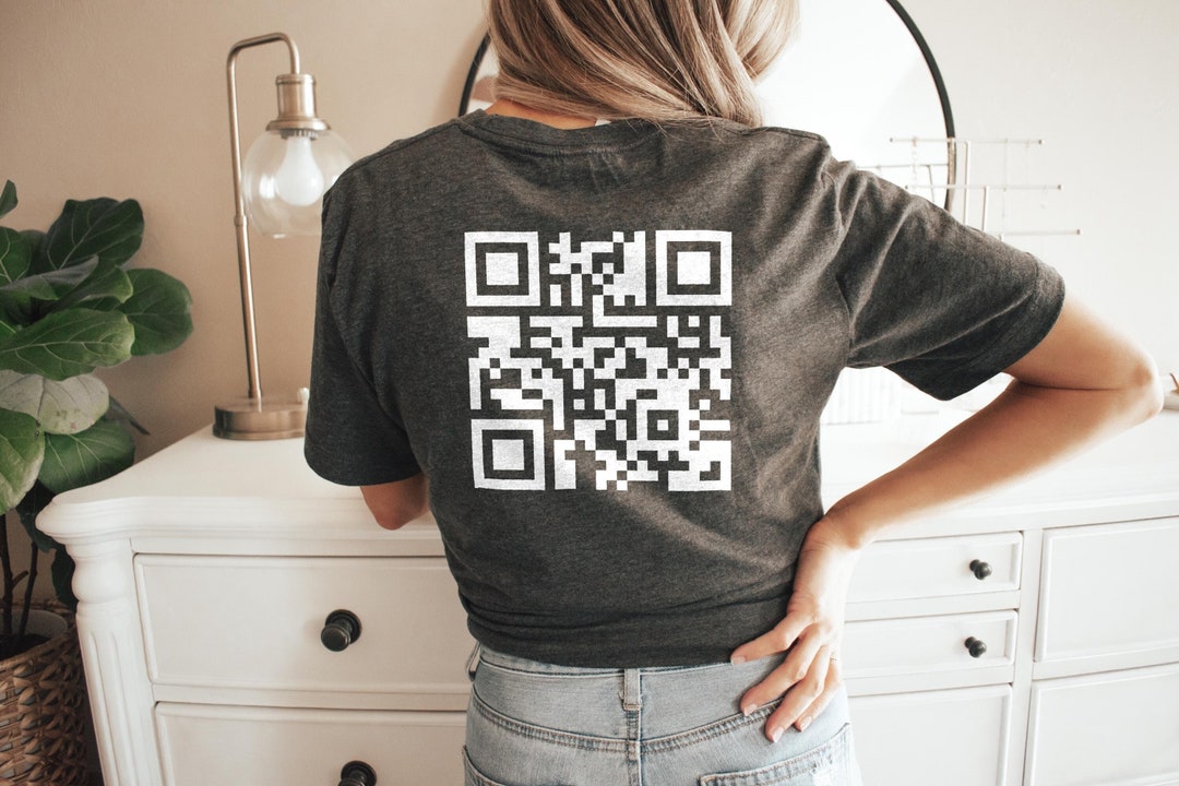 F*CK YOU QR Code Shirt, Funny Adult Sarcastic Shirt, Funny Gift for ...