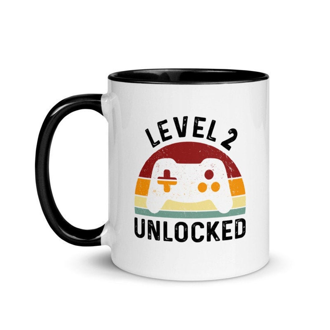 Level 2 Unlocked Mug / 2nd Anniversary Gift / 2 Years Anniversary Gift ...