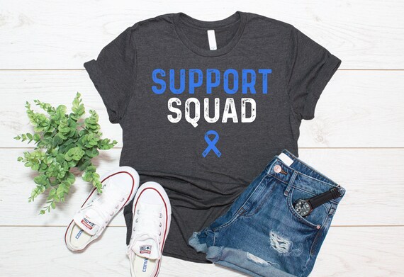 Colon Cancer Awareness Shirt / Support Squad Shirt / T Shirt - Etsy