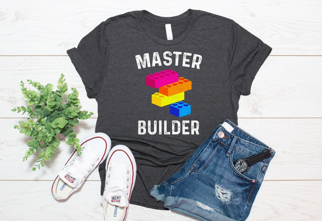 Master Builder Shirt / Funny Building Blocks Shirt / Block - Etsy