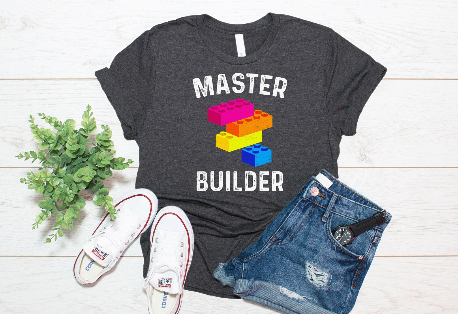 Master Builder Shirt / Funny Building Blocks Shirt / Block - Etsy