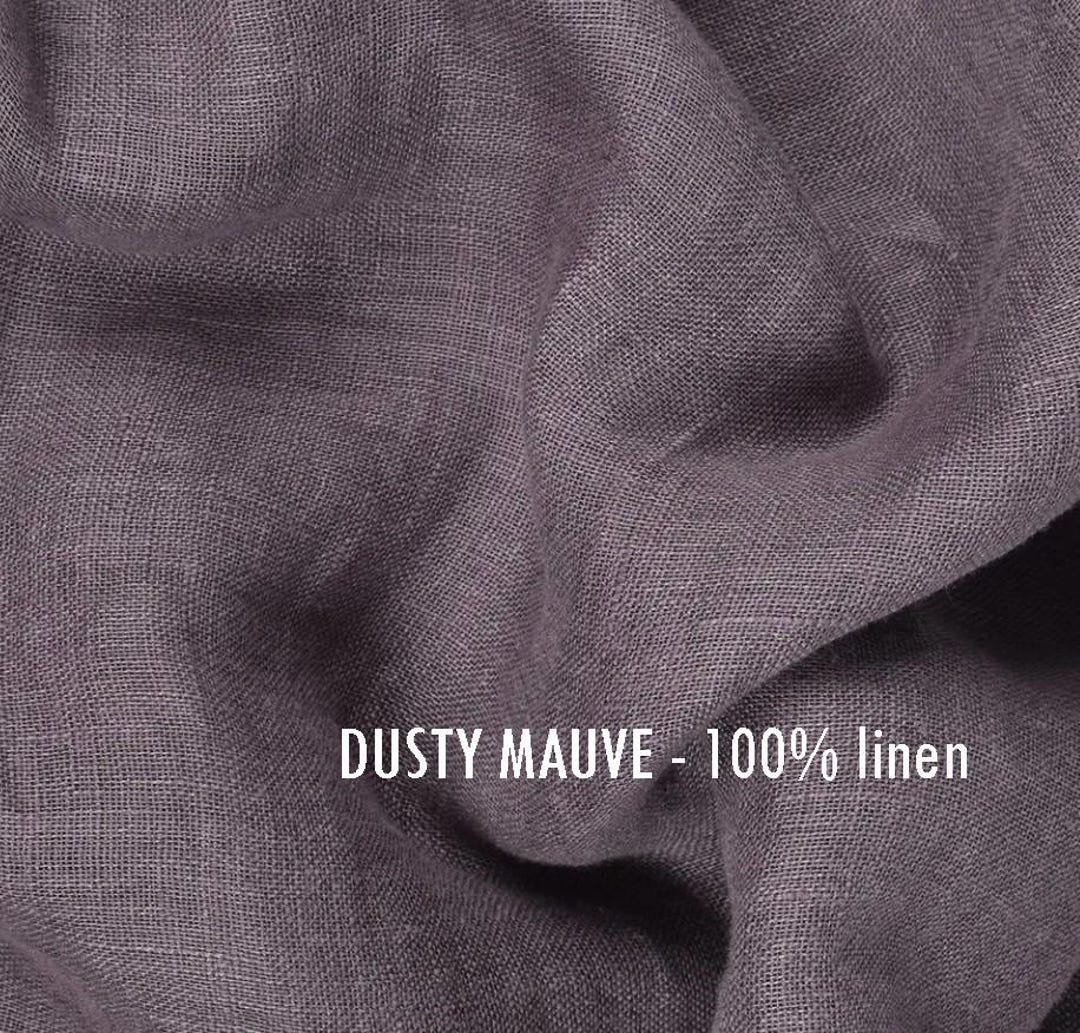 Dusty Mauve Linen Fabric: Soft Washed, Eco-friendly Sewing Material - Etsy