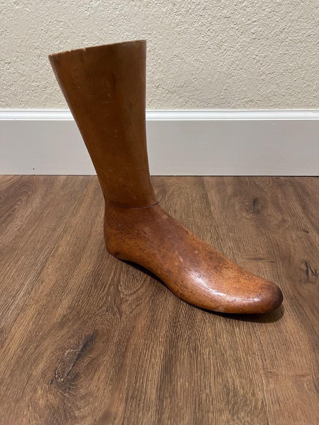 Antique Boot Shoe Form Mold Cobbler Solid Wood - Etsy