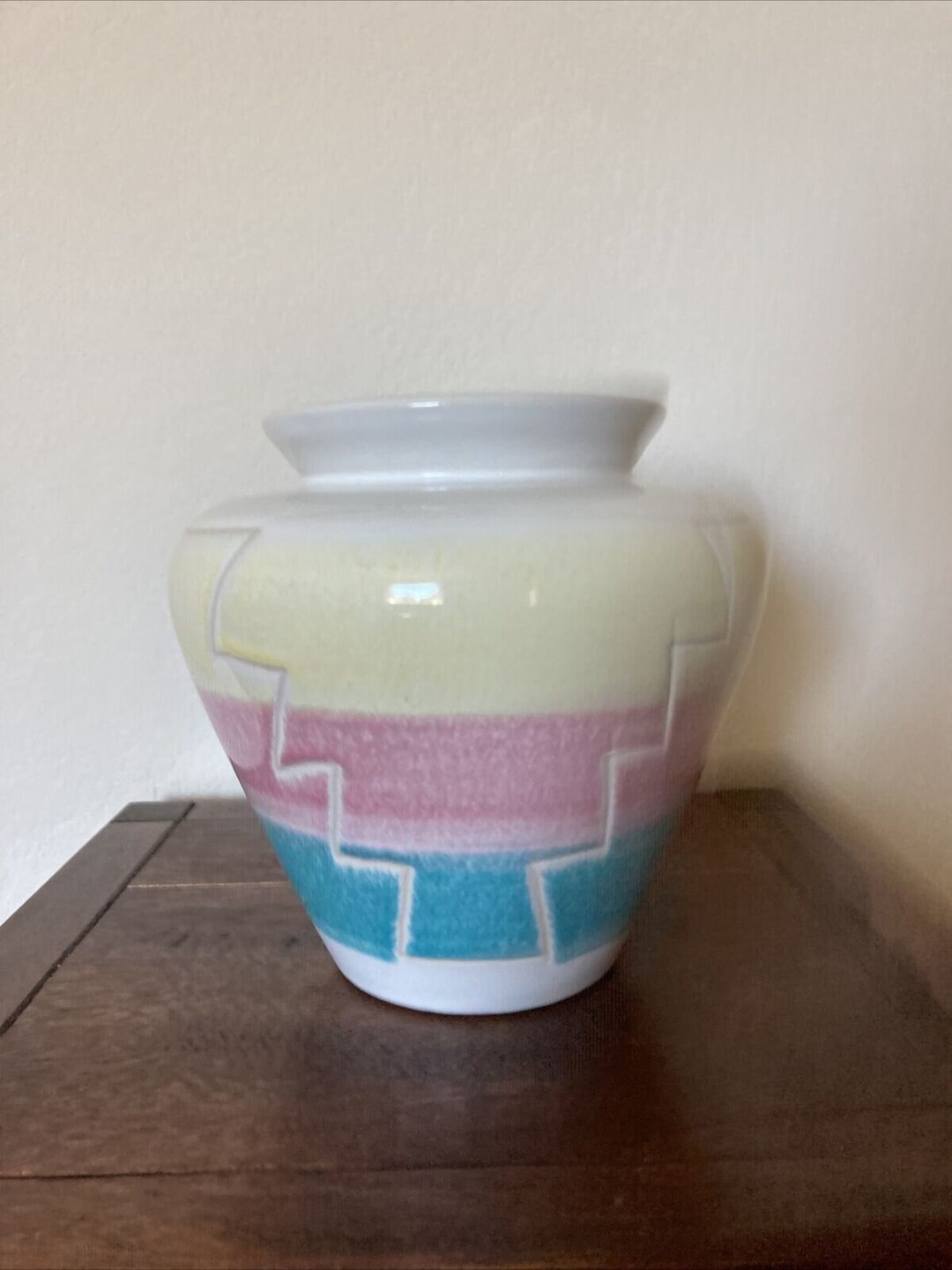 1980s Southwestern Style Vase - Harris Pottery Chicago - 8" - Makers ...