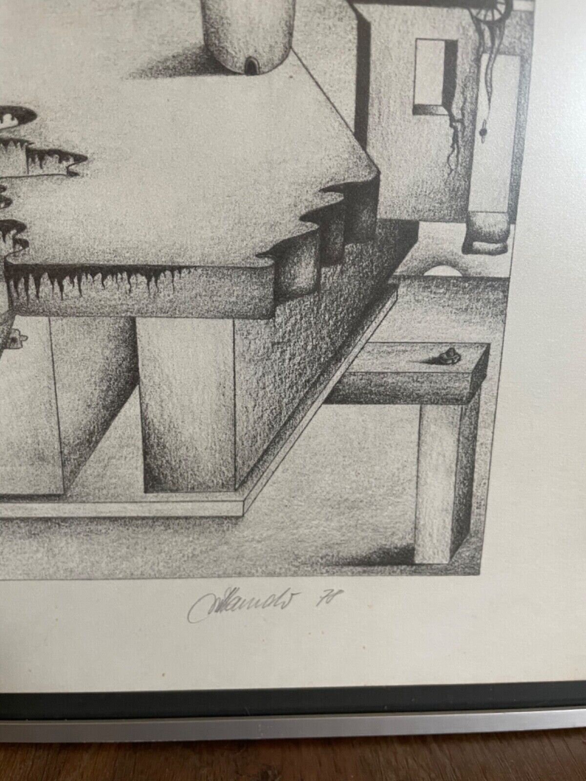 1970s Surrealism Graphite Print II Artist Signed & Numbered - Etsy