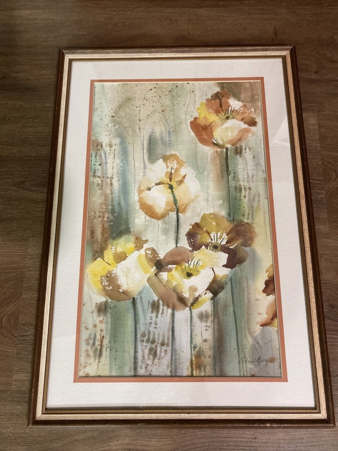 AILEEN Berg-original Mid Century Watercolor PNTG Beautiful Abstract ...