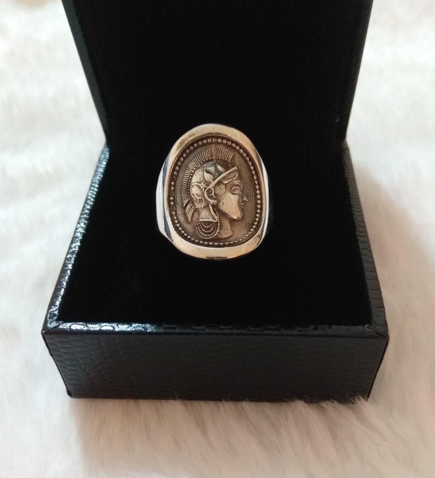 Greek God Ring Sterling Silver 925 Athena Handmade Ring - Etsy UK