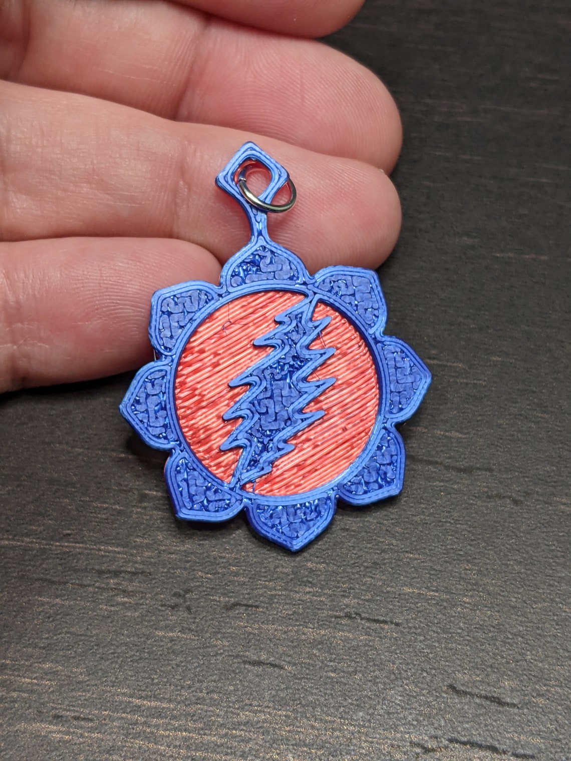 13 Point Bolt Charm Charm Bolt 13 Point Bolt Grateful | Etsy