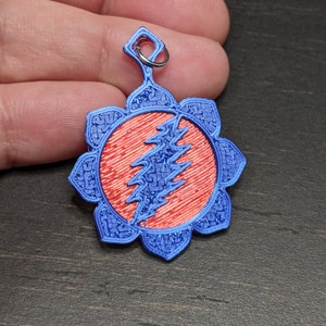 13 Point Bolt Charm - Charm Bolt - 13 Point Bolt - Grateful - Dead ...