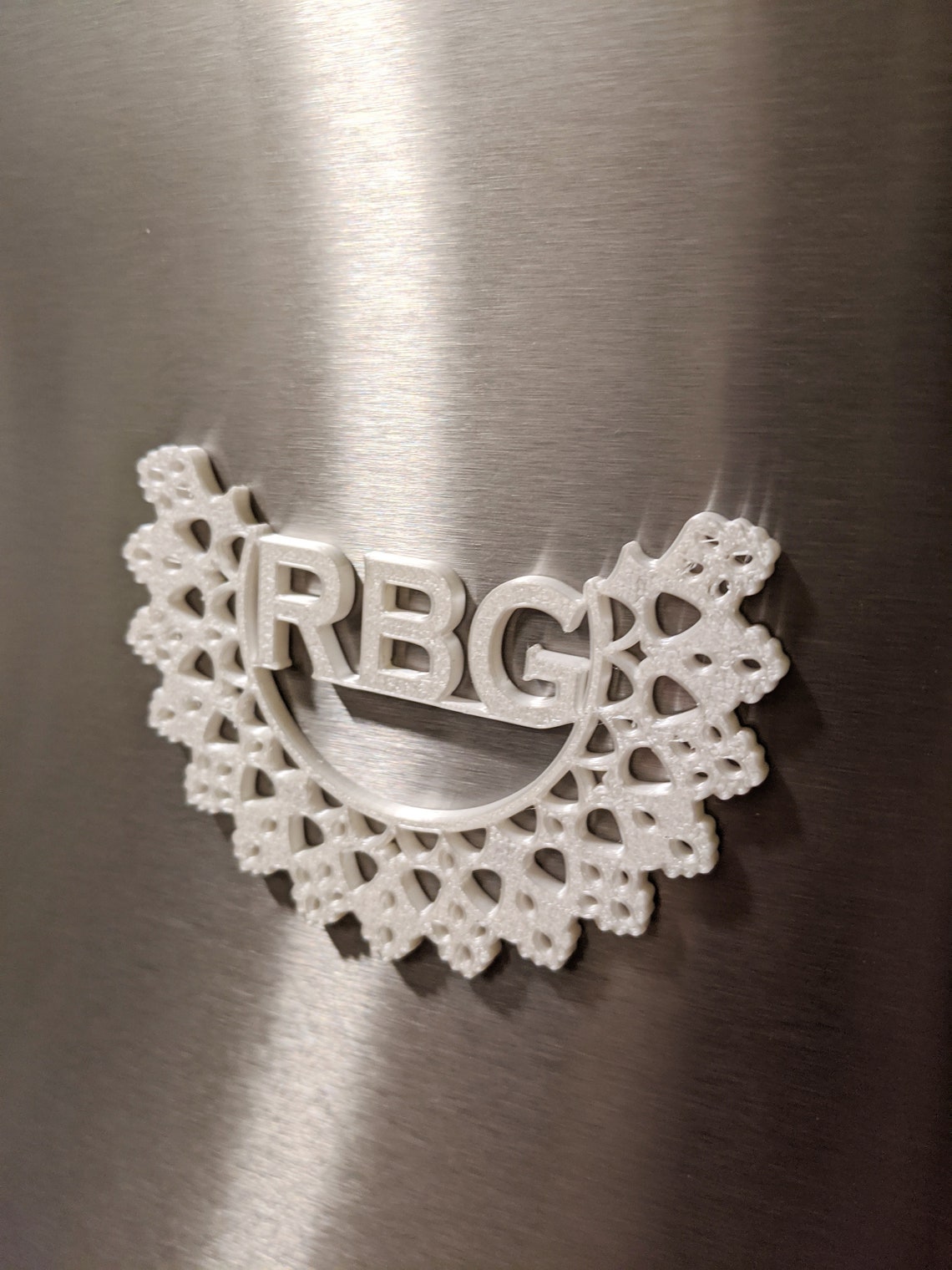 RBG Magnet 3d Printed Lace Collar the Notorious RBG I | Etsy