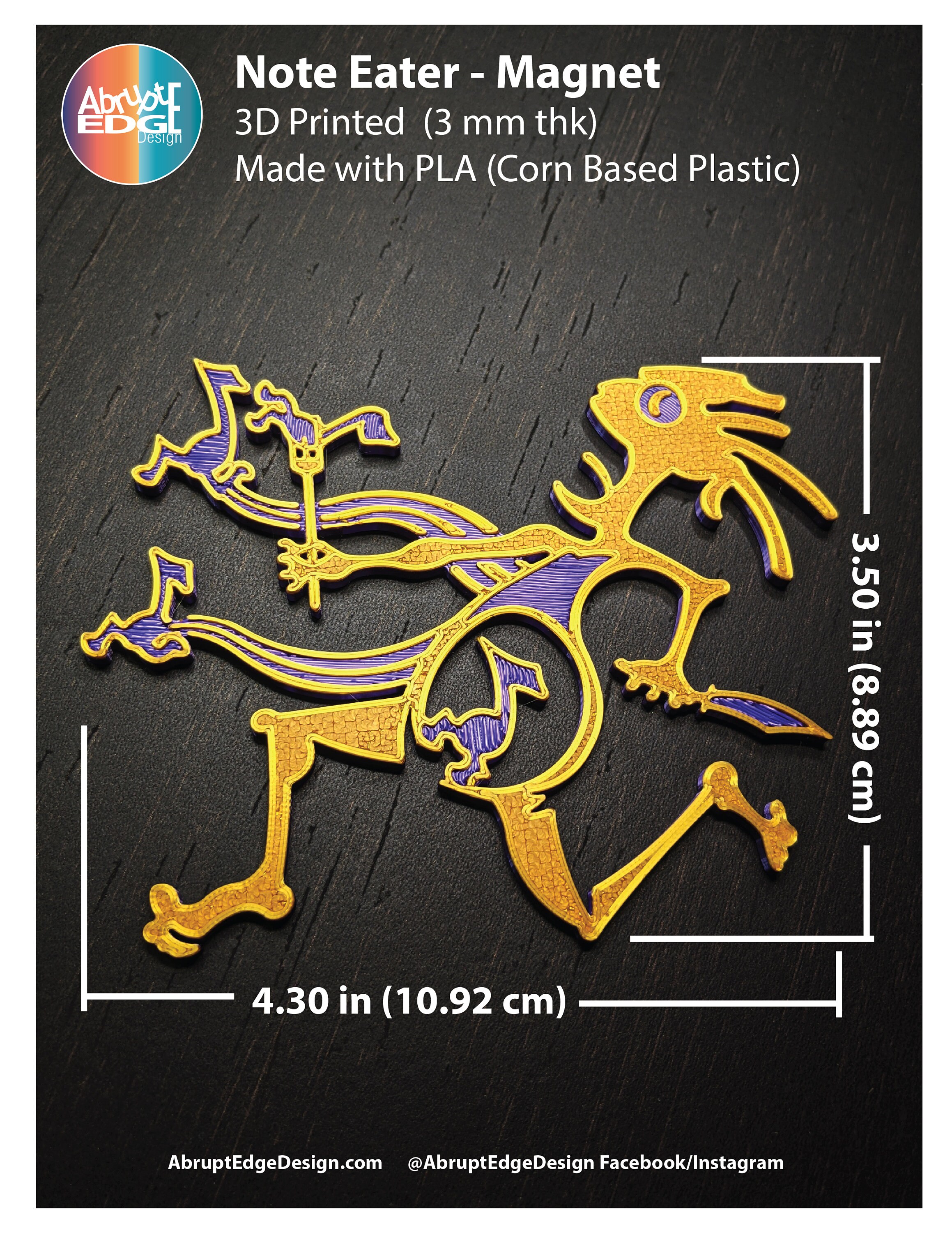 Note Eater Magnet WSP Note Eater Spreadhead Gift Home - Etsy Australia