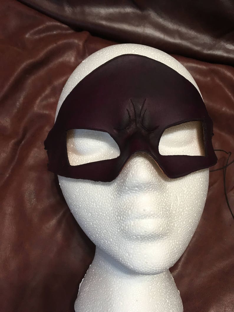 100% Handmade Wet Formed Leather Mask Fully Custom - Medium Complexity ...