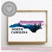 North Carolina state cross stitch pattern skyline landscape | Etsy