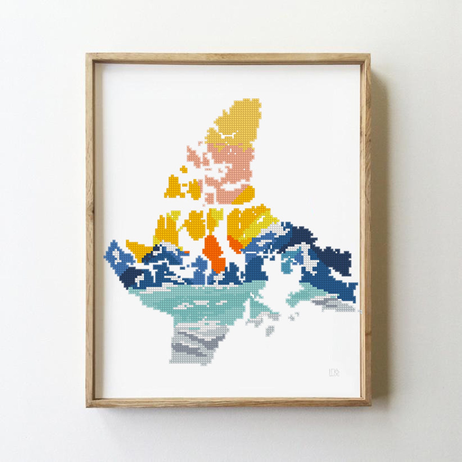 Nunavut Cross Stitch Pattern: Canada Province Silhouette Landscape (PDF ...