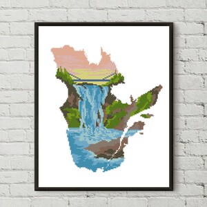 Quebec Counted Cross Stitch Pattern Provinces and Territories of Canada ...