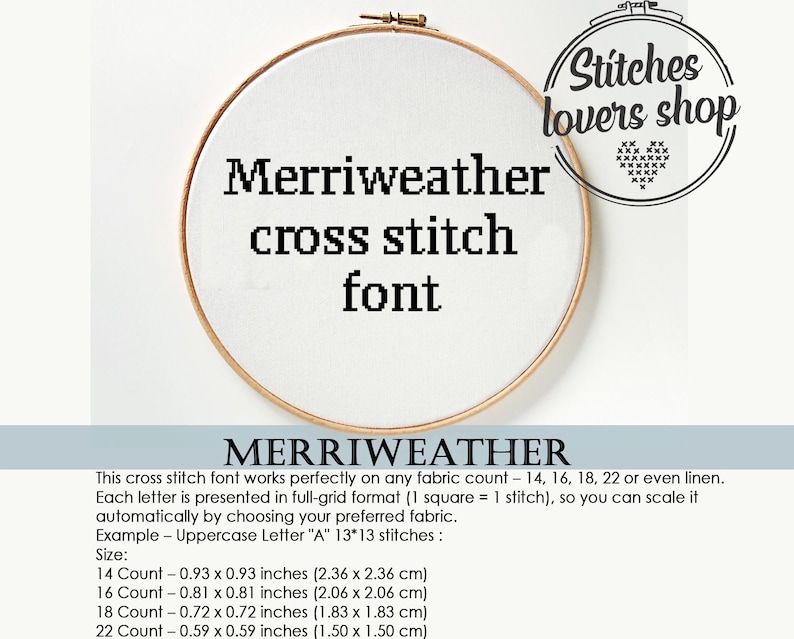 Cross Stitch Font Bundle: 10 Modern Alphabet Styles (PDF) - Etsy