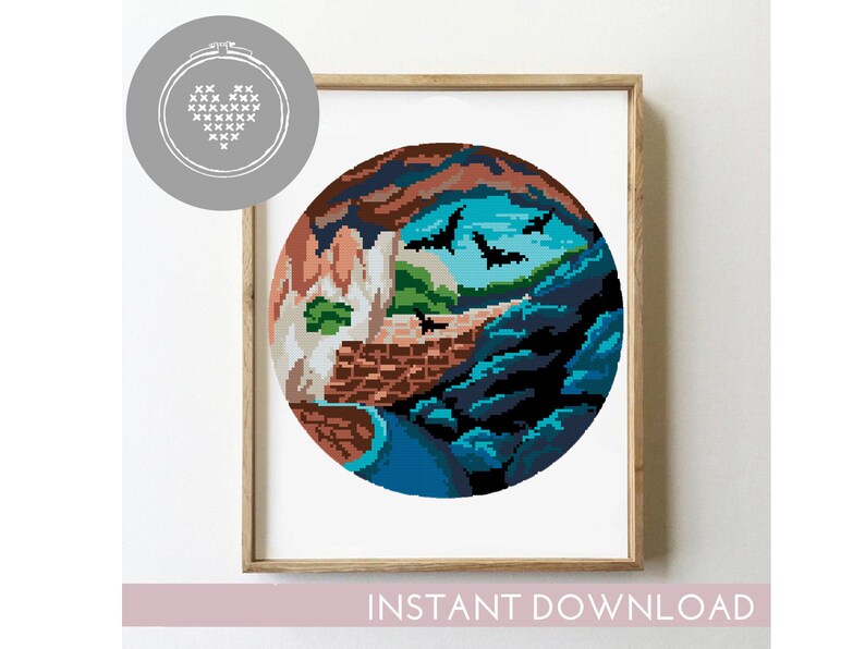 Carlsbad Caverns National Park Counted Cross Stitch Pattern New Mexico ...