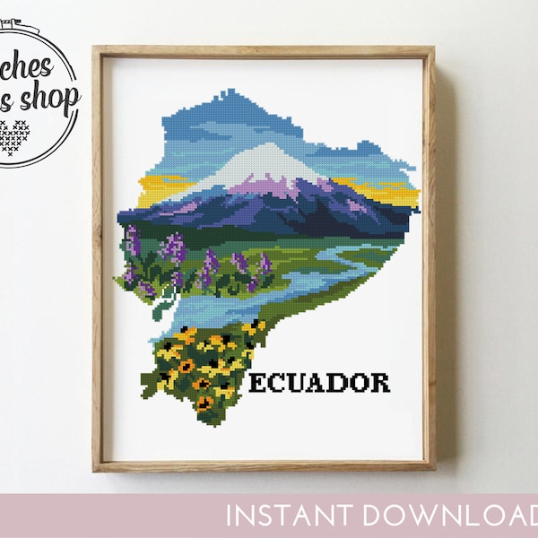 Floral Cross Stitch - Etsy