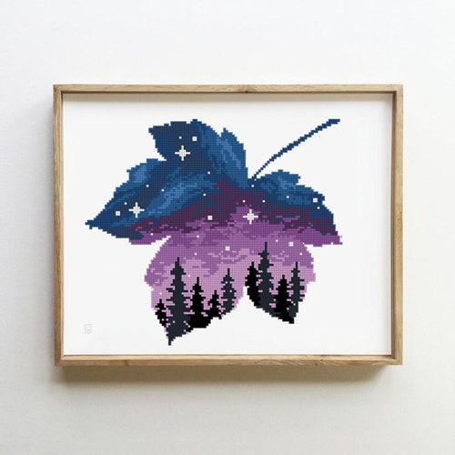 Landscape Modern Cross Stitch Pattern Nature Easy Counted - Etsy