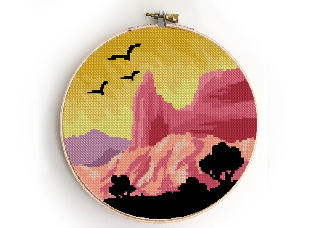 Capitol Reef Cross Stitch Pattern | Utah National Park Design | Nature ...
