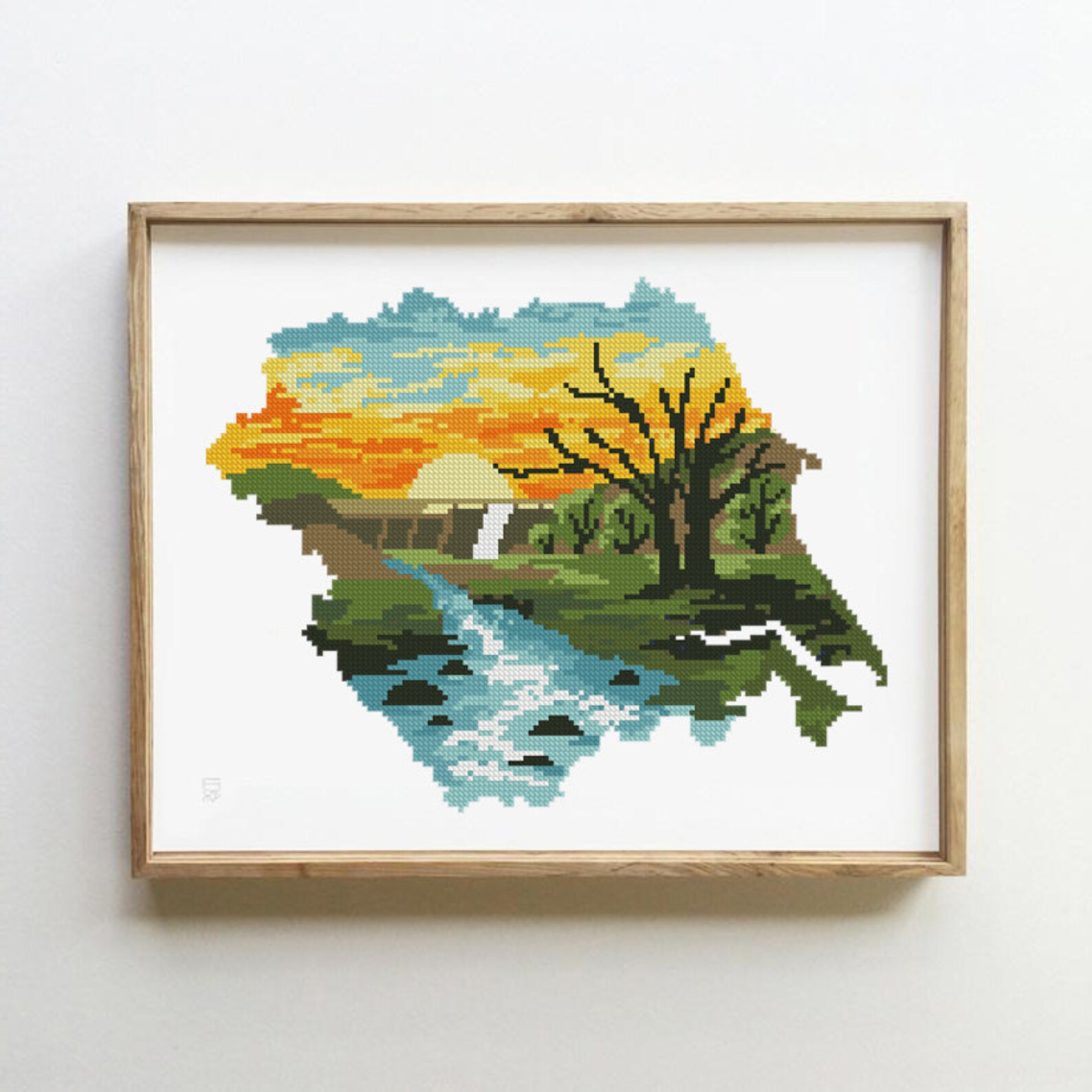 Yorkshire and the Humber Cross Stitch Pattern Chart DIY Modern - Etsy