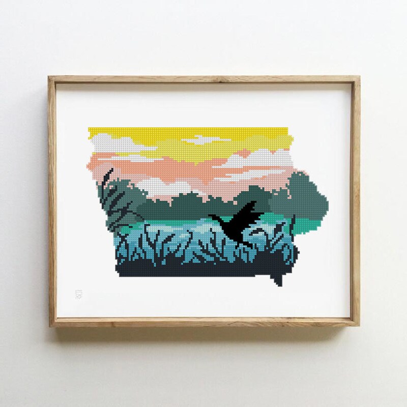 Iowa Cross Stitch - Etsy