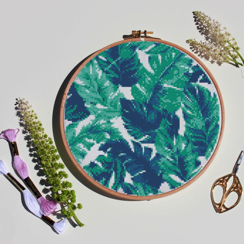 Leaf Cross Stitch Pattern - Etsy