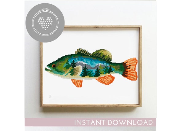 Bass Fish Cross Stitch Patterns