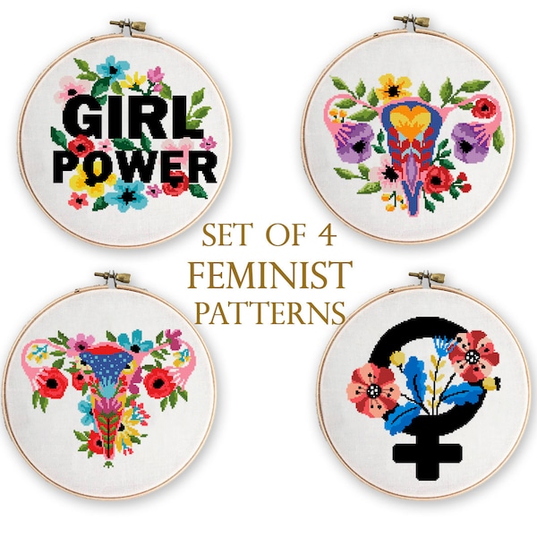Feminist Cross Stitch - Etsy