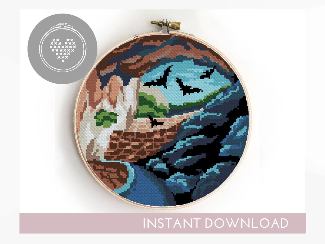 Carlsbad Caverns National Park Counted Cross Stitch Pattern New Mexico ...