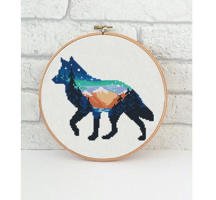 Animals Set Counted Cross Stitch Pattern Lynx Bear Wolf - Etsy Canada