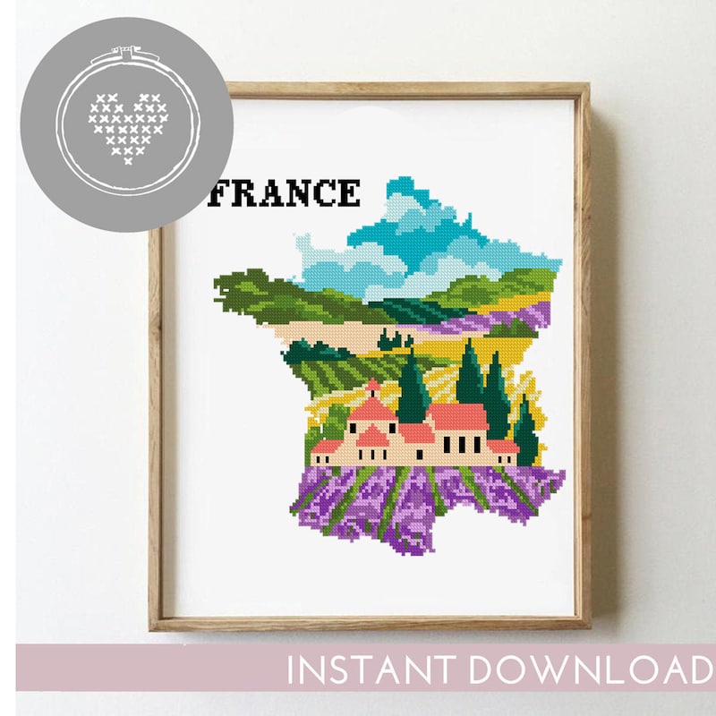 Crossstitch French Country - Etsy