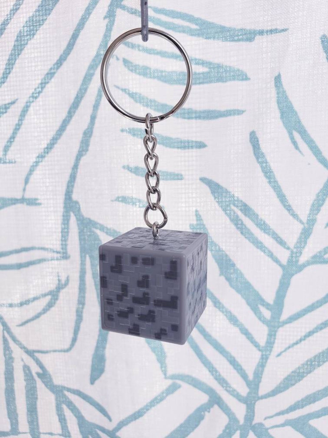 Minecraft Periodic Table Keychain // Gravel Block - Etsy