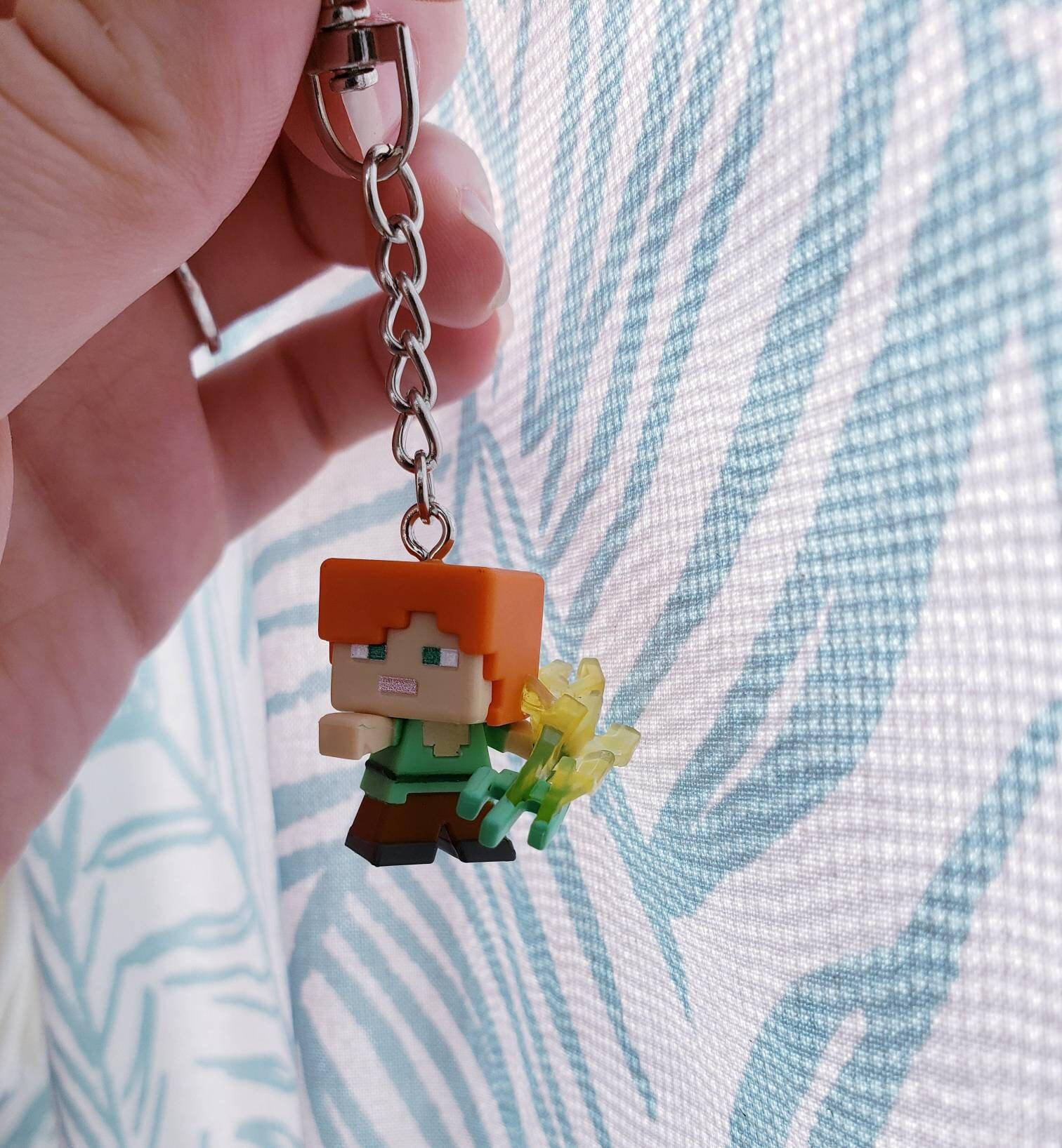 Minecraft Minifigure Keychain Aquatic Series 15 Alex - Etsy.de