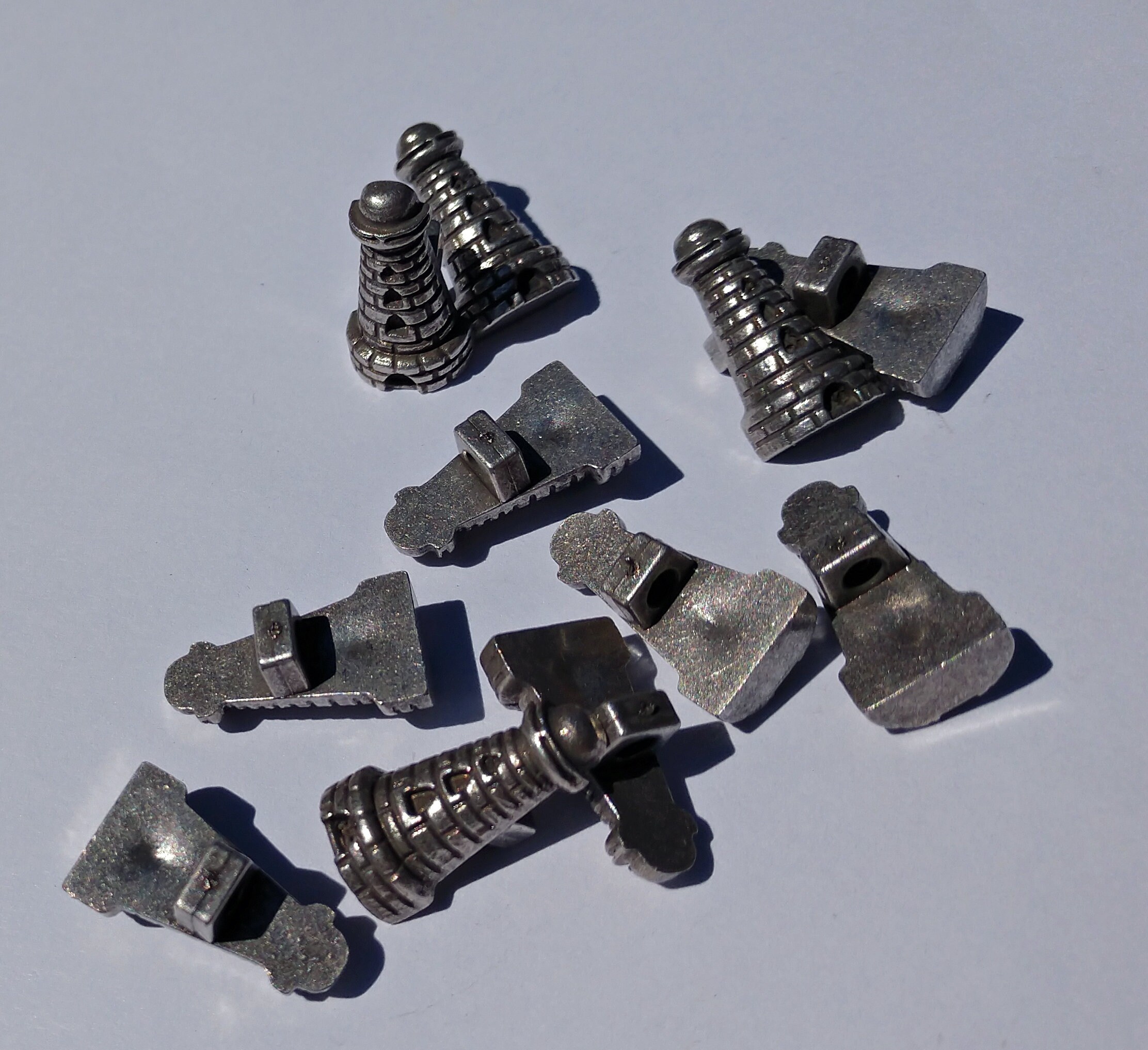 Free First Class Shipping, Lighthouse or Castle Button, Metalized ...