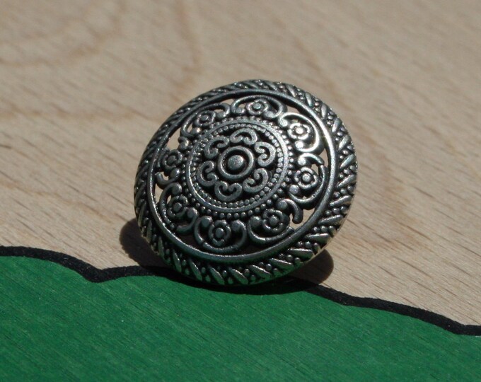 FREE First Class Shipping, 20 Pieces, IRREGULAR Metal Button, 5/8", 24L ...