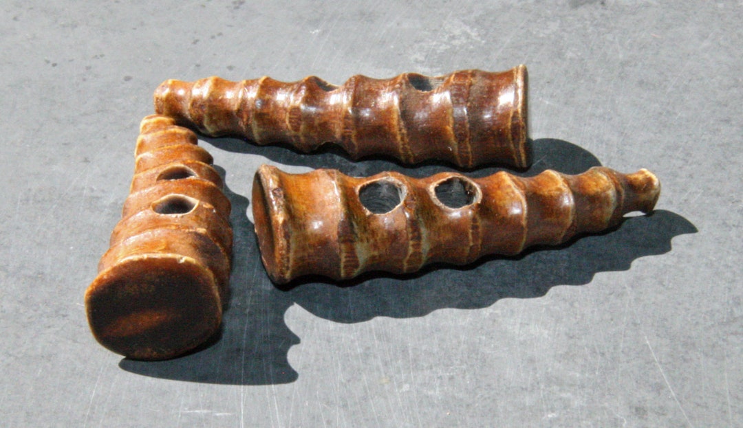 FREE First Class Shipping, Real Bone Toggle Button With Ridges, 2 Hole ...