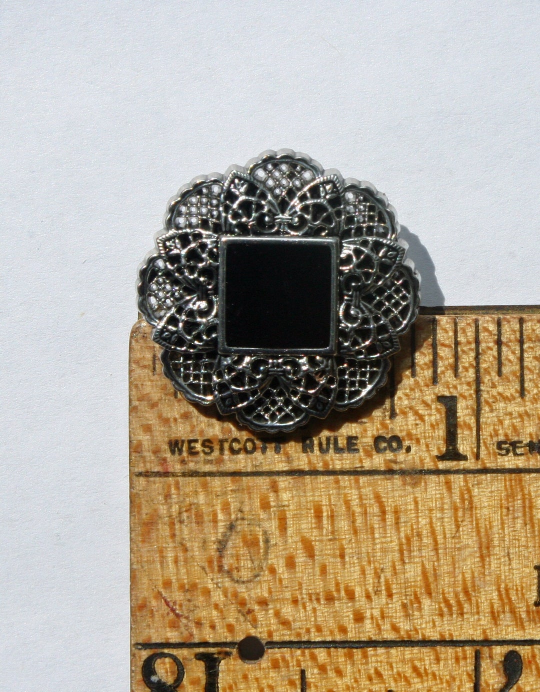 FREE First Class Shipping, Antique Frame Shank Button, Antique Silver ...