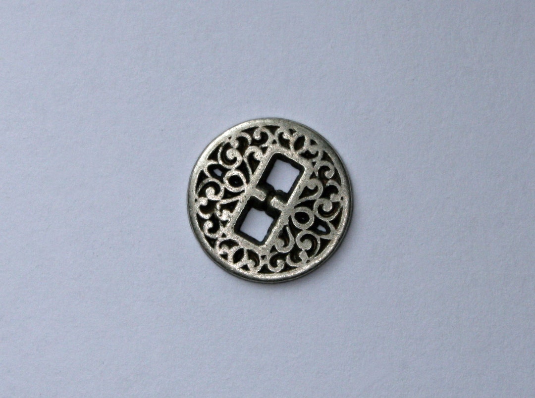 FREE First Class Shipping. Flat Metal Button, 1/2", 12.5mm, 20L, 2 ...
