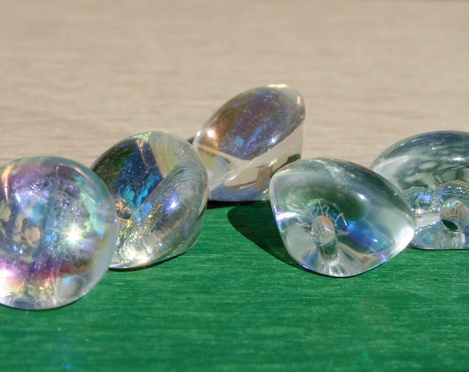 FREE First Class Shipping, Iridescent Glass Ball Button, 10mm, 3/8 ...