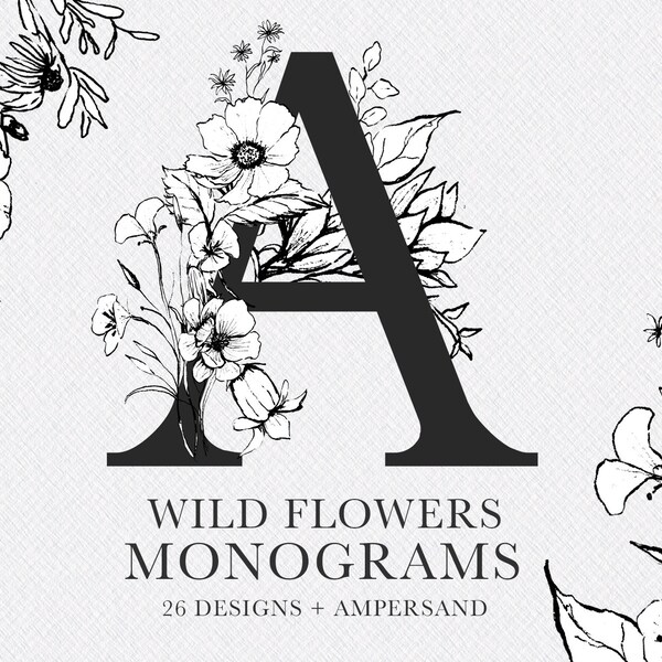 Floral Alphabet - Etsy