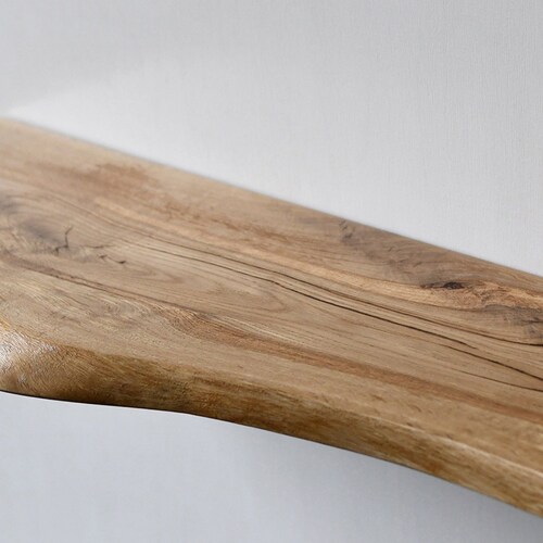 Rustic Live Edge Solid Teak Wood Floating Shelf With Hardware - Etsy Rustic Live Edge Solid Teak Wood Floating Shelf With Hardware - Etsy