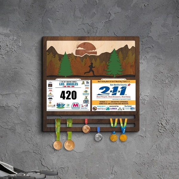 Running Medal Display - Etsy