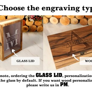Wood Gifts Box, Wood Gifts for Men, Wood Gifts for Him, Wooden Box With ...