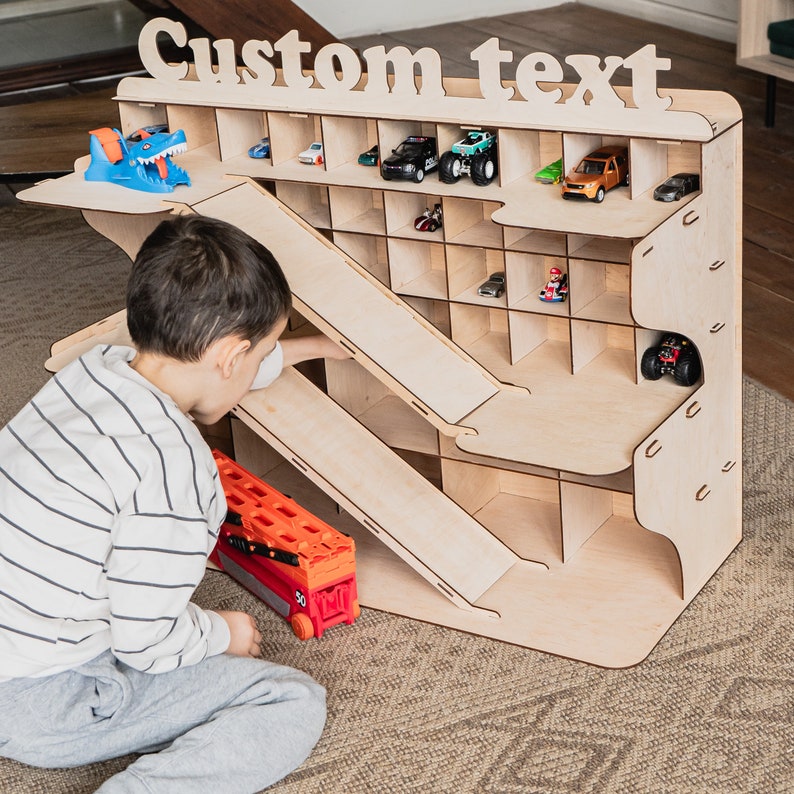 Personalized Toy Car Garage,wooden Toy Car Garage,custom Toy Car ...
