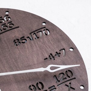 Math Wall Clock, Classroom Clock, Math Classroom Decor, School Clock ...