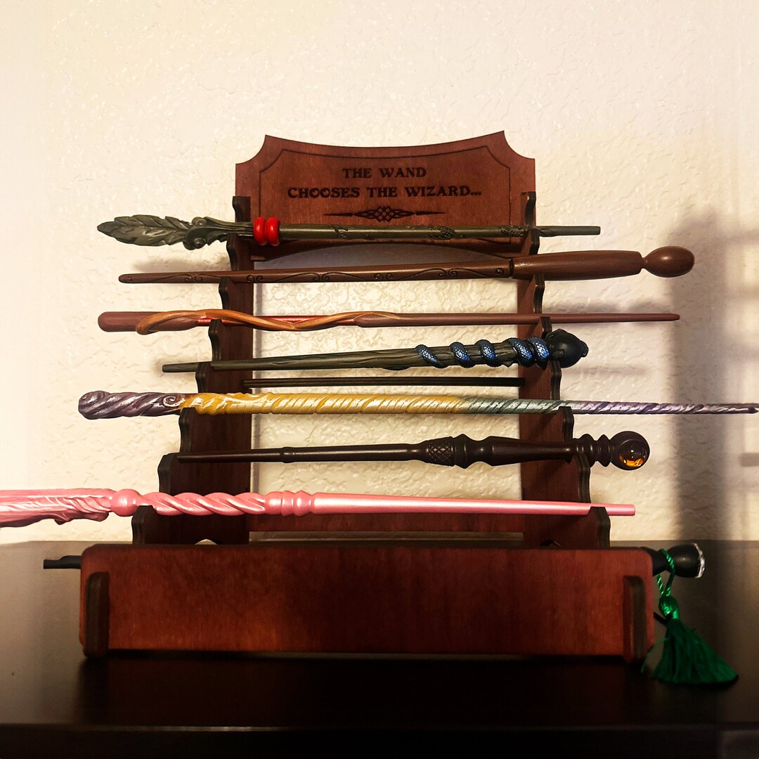 Wizard Wand Holder, Wooden Wand Stand, Wizard Wand Stand, Wizard Wand ...
