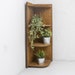 Corner Wood Shelf, Corner Plant Shelf,corner Bookcase Tall,freestnading ...