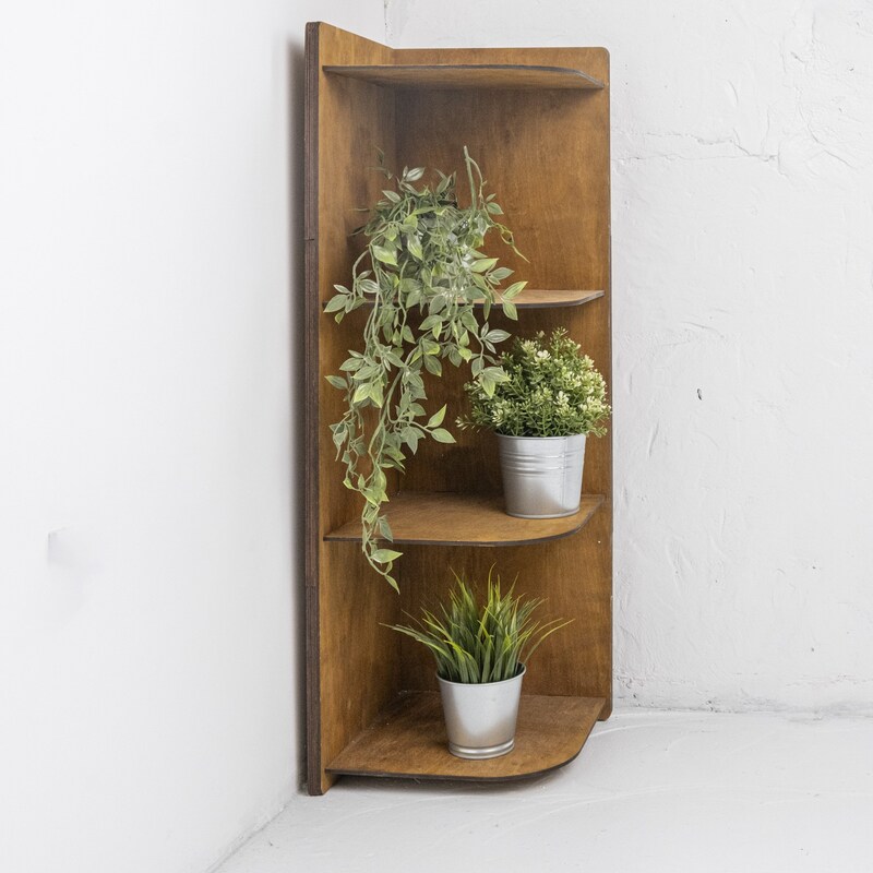 Rustic Corner Shelf - Etsy